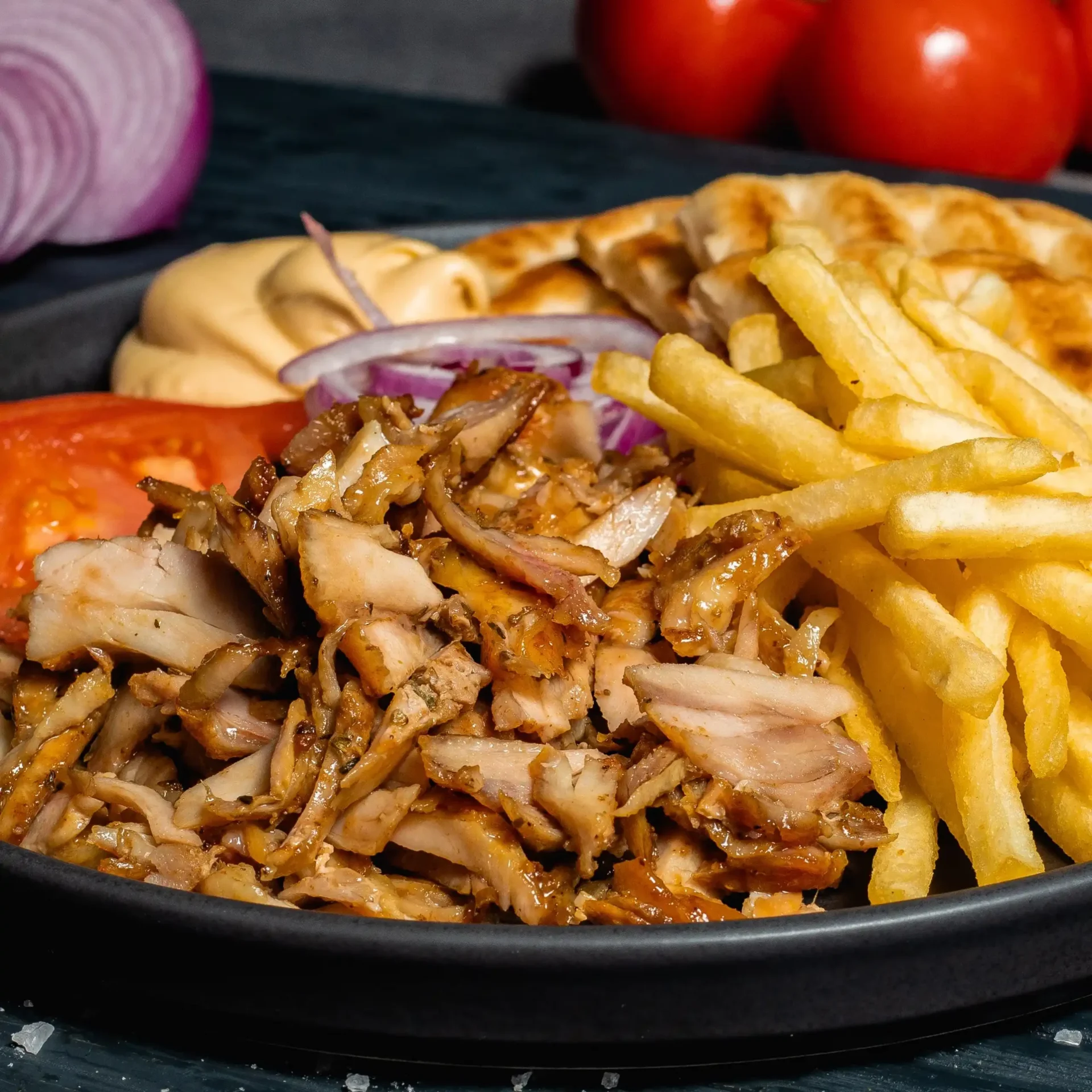 Pita Open Chicken Gyros - Delly's Casual Restaurant